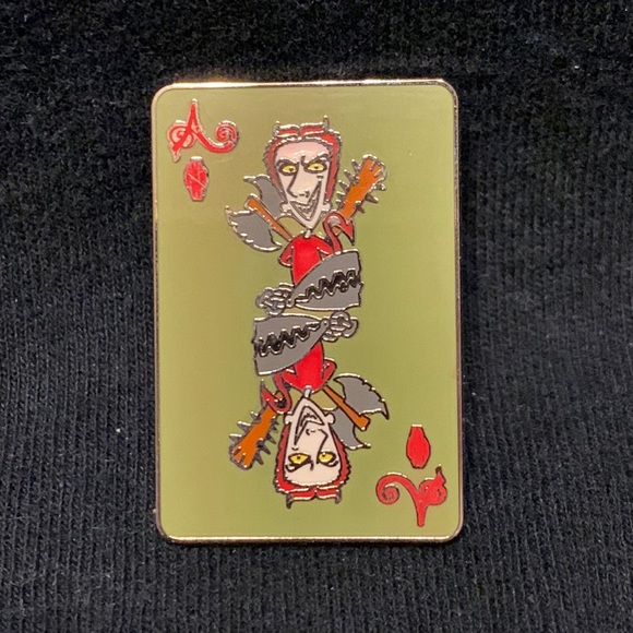 Disney | Other | Nightmare Before Christmas Lock Playing Card Pin ...